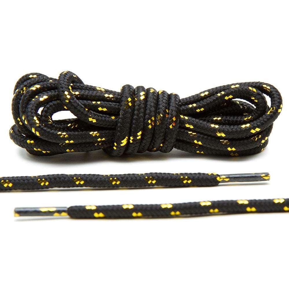 Black/Metallic Gold v2.0 Rope Laces | Shoe Laces – Angelus Shoe Polish