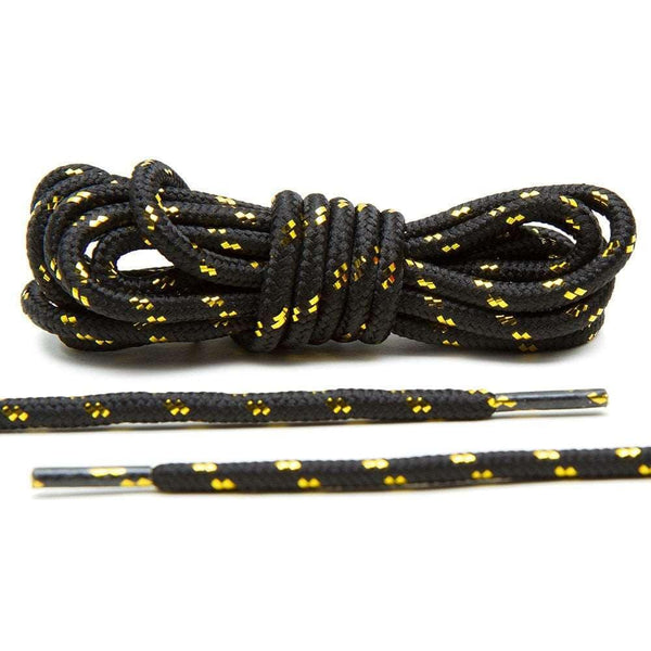 Black/Metallic Gold v2.0 Rope Laces | Shoe Laces – Angelus Shoe Polish