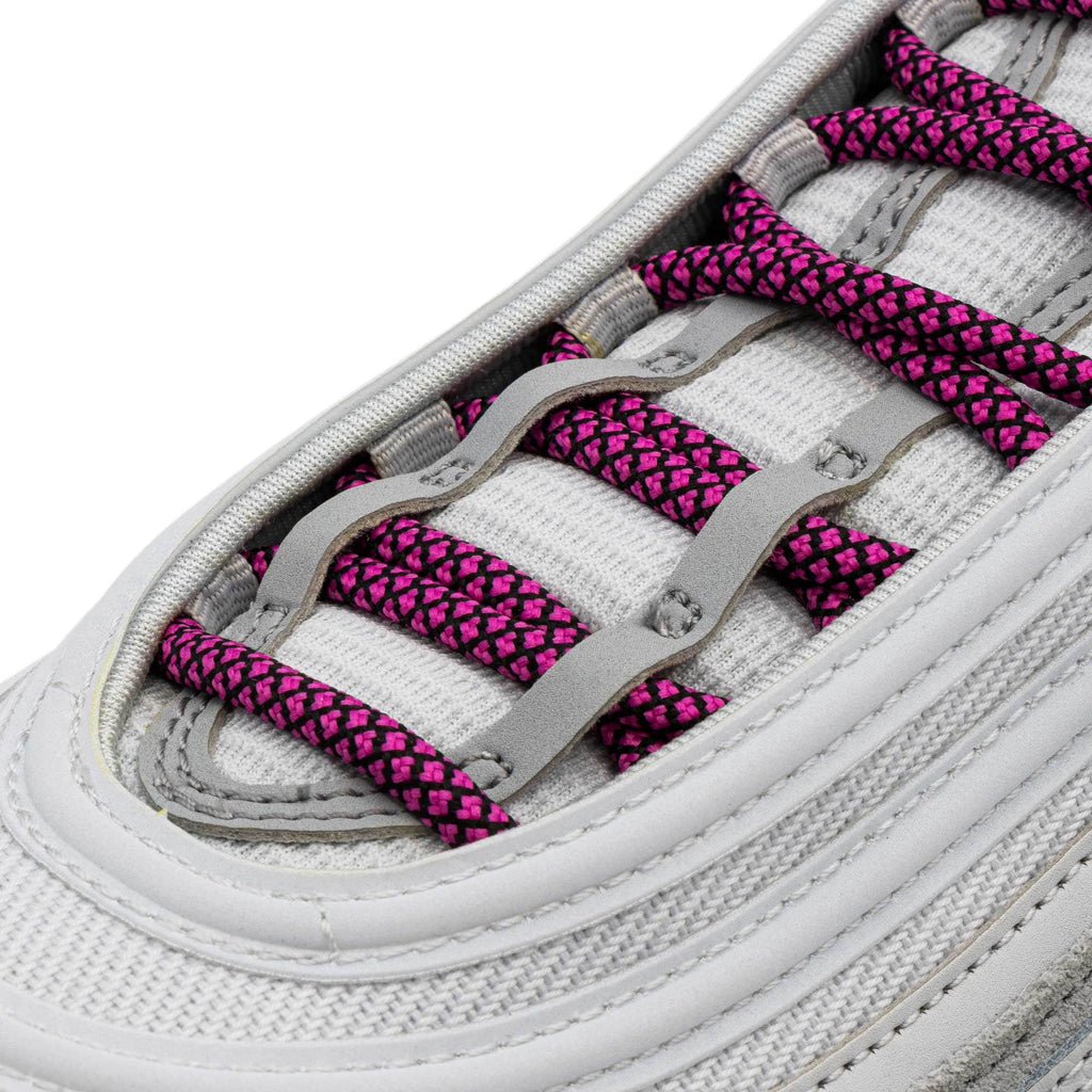 Hot Pink/Black Rope Laces | Shoe Laces – Angelus Shoe Polish